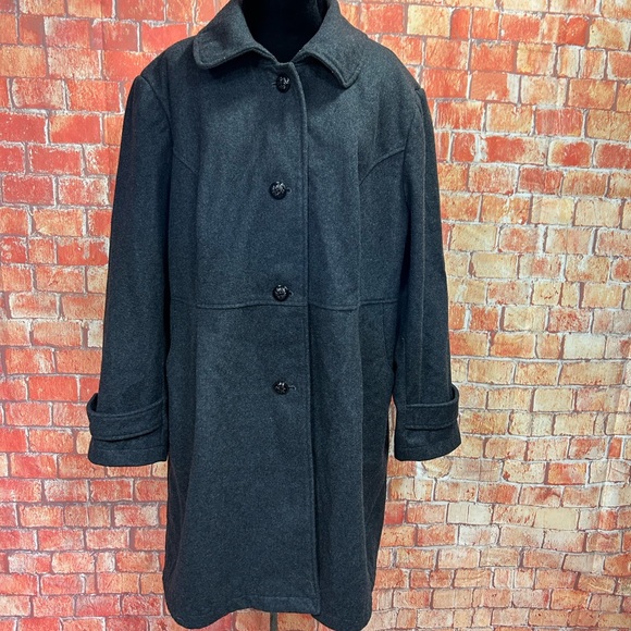 Gallery | Jackets & Coats | Gallery Plus Size Wool Blend Coat | Poshmark
